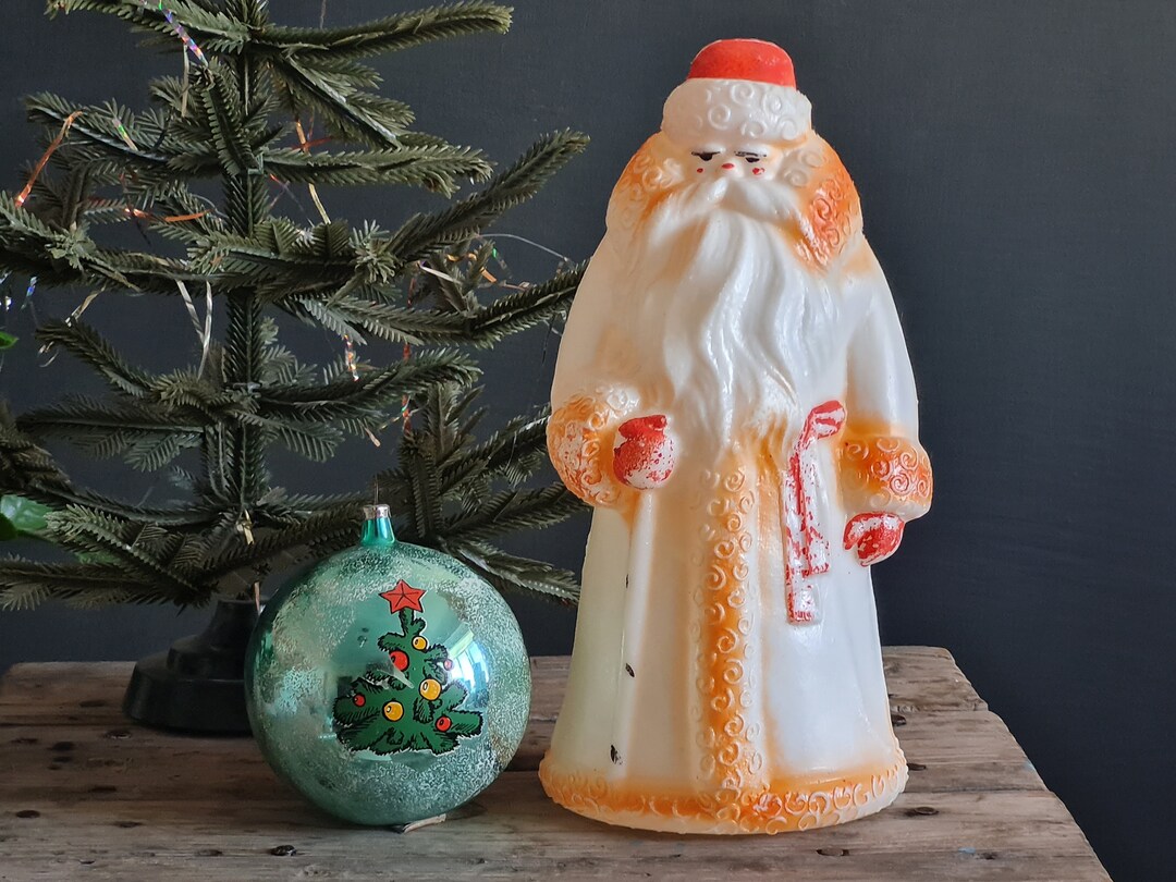 Soviet Vintage Santa Claus Toy, Russian Ded Moroz, Father Frost Figure ...
