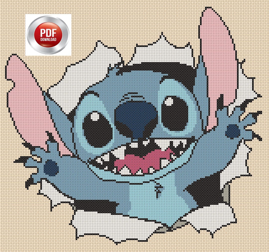 Stitch Digital Download PDF Cross Stitch Chart Lilo and Stitch - Stitch ...
