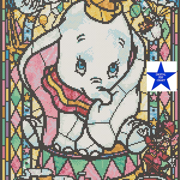 Dumbo Cross Stitch Pattern - Etsy