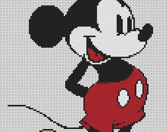 Mickey Cross Stitch | Etsy