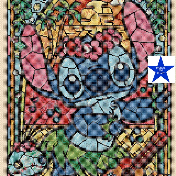 Lilo Stitch Stained Glass - Etsy