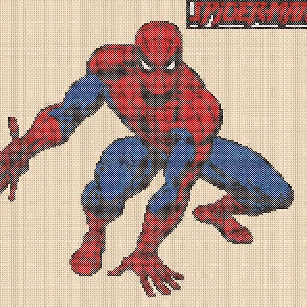 Super Hero Cross Stitch Pattern - Etsy