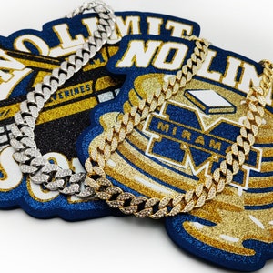 Custom Fan Chain | Giant 3D Logo Necklace Chain | Sports Swag Oversized ...