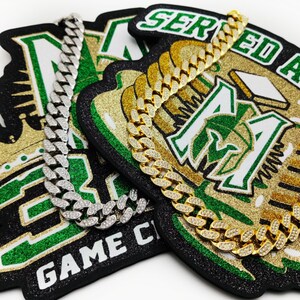 Custom Fan Chain | Giant 3D Logo Necklace Chain | Sports Swag Oversized ...