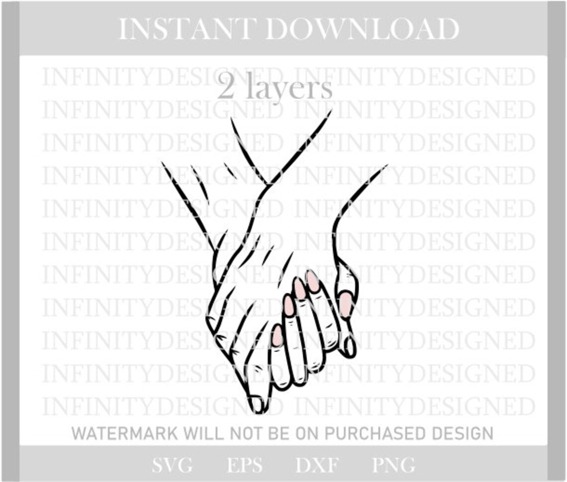 Holding Hands Svghands Svglove Svgholding Hands Pngholding - Etsy