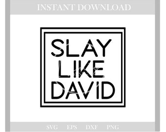 Slay Like David Svg - Etsy