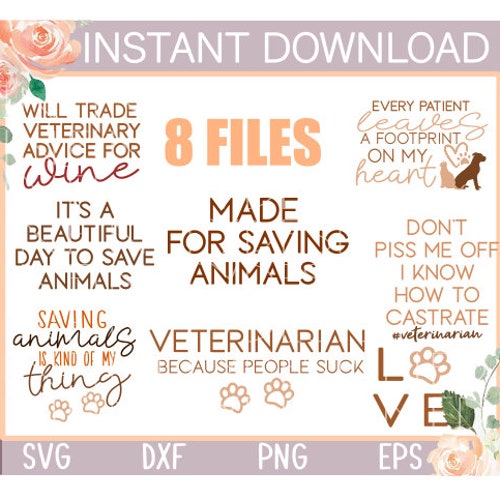 Veterinarian SVG and Cut Files for Crafters - Etsy