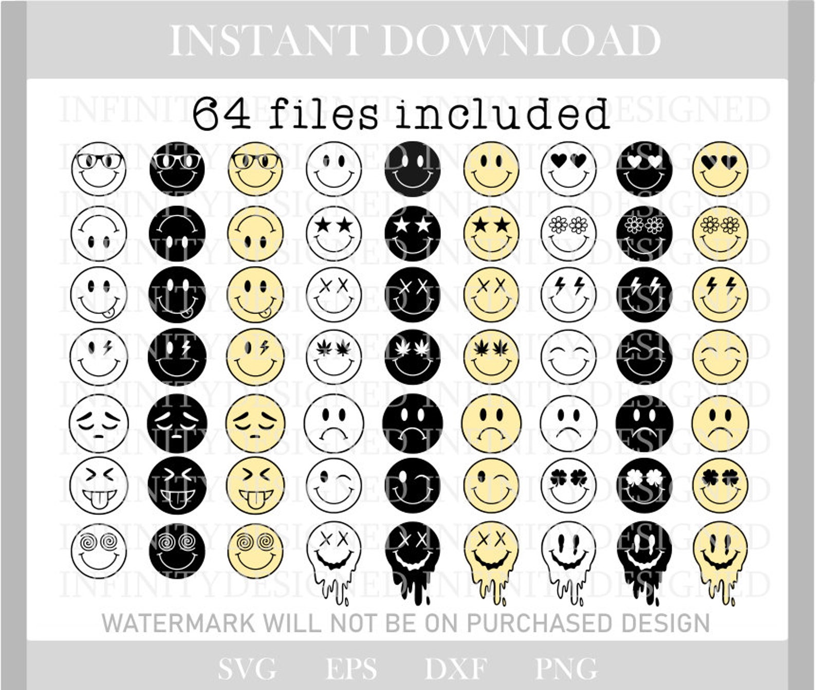 Smiley Svgsmiley Pngsmiley Face Svgsmiley Face Pngtrendy - Etsy