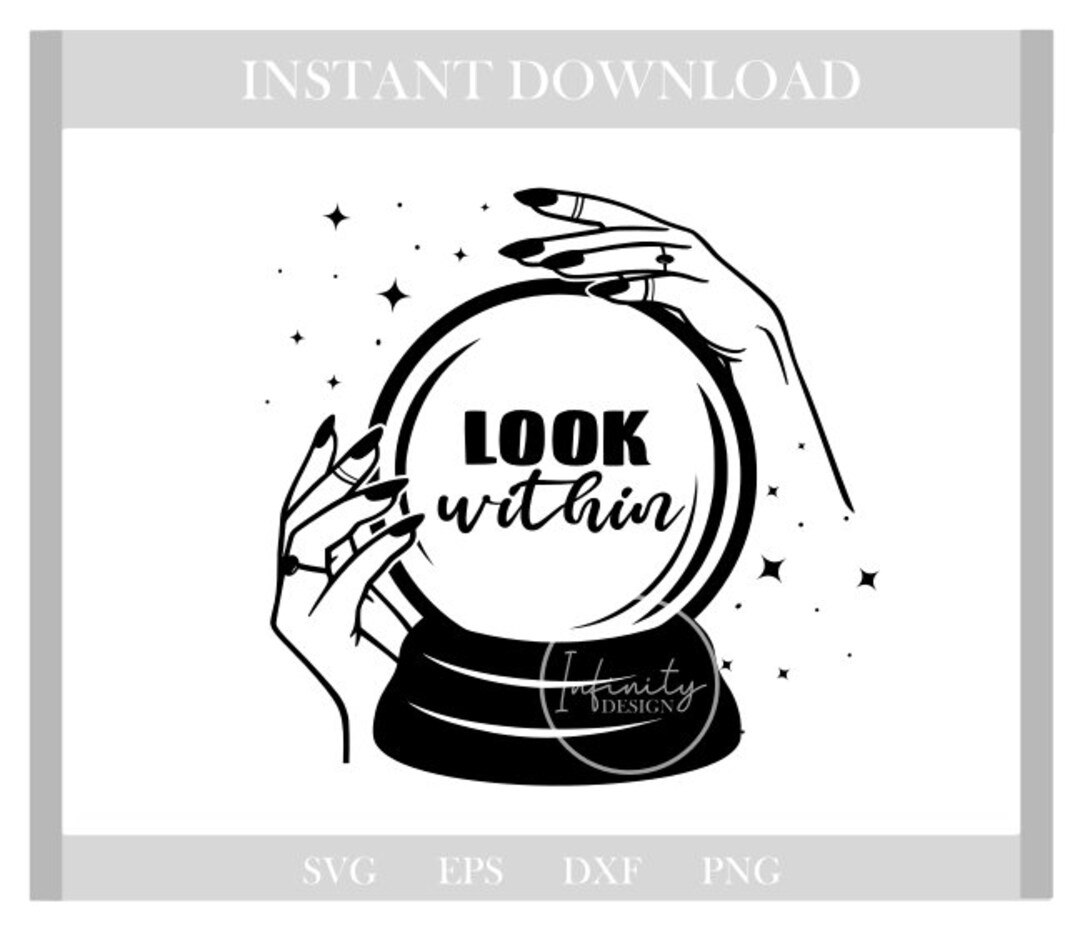 Witch Svg,crytals Svg,healing Svg,crystal Ball Svg,witchy Woman Svg,svg ...