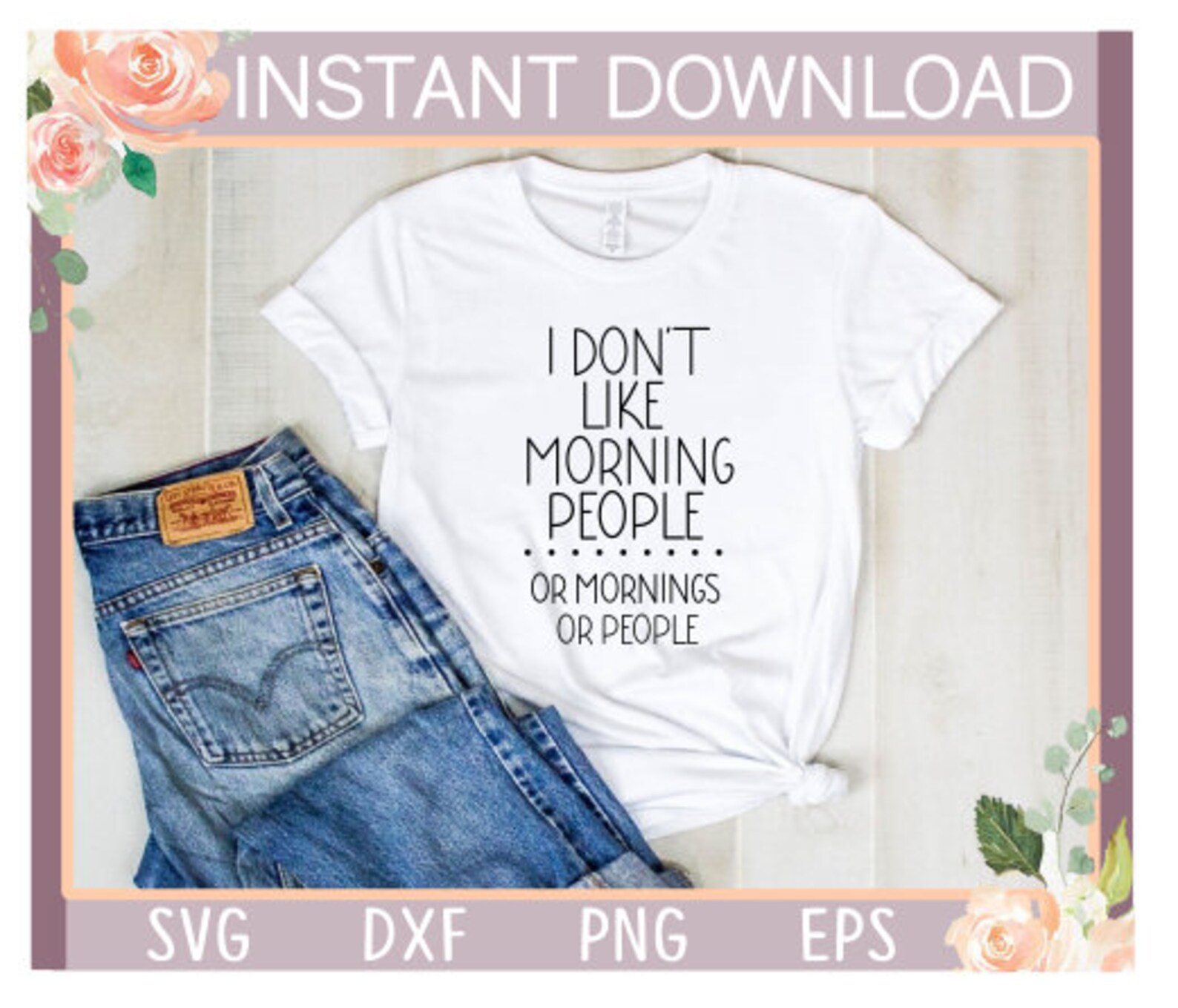 Morning Svg,morning Person Svg, Funny Svg, Coffee Svg,svg,svg Files,svg ...