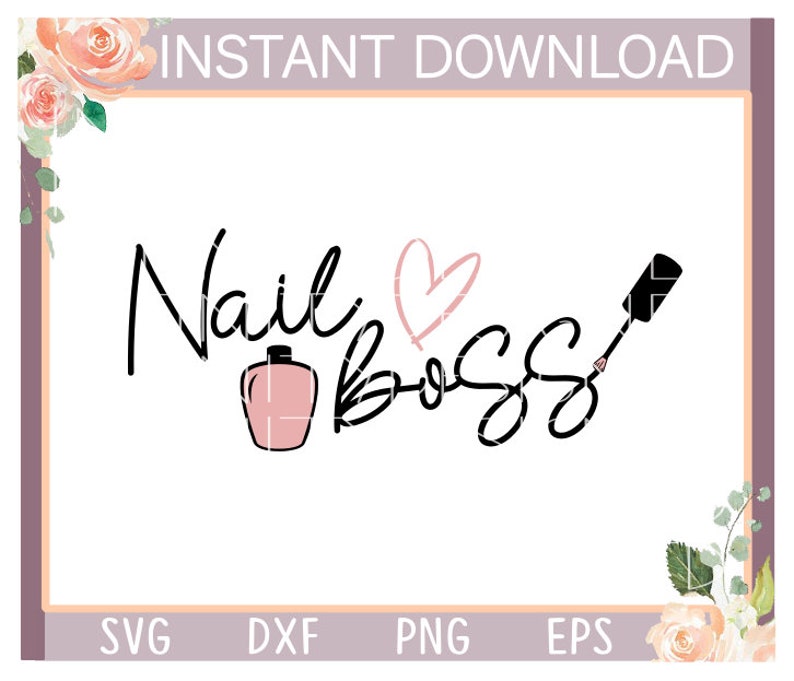 Nail Svg Nail Tech Svgnail Technician Svgsalon | Etsy