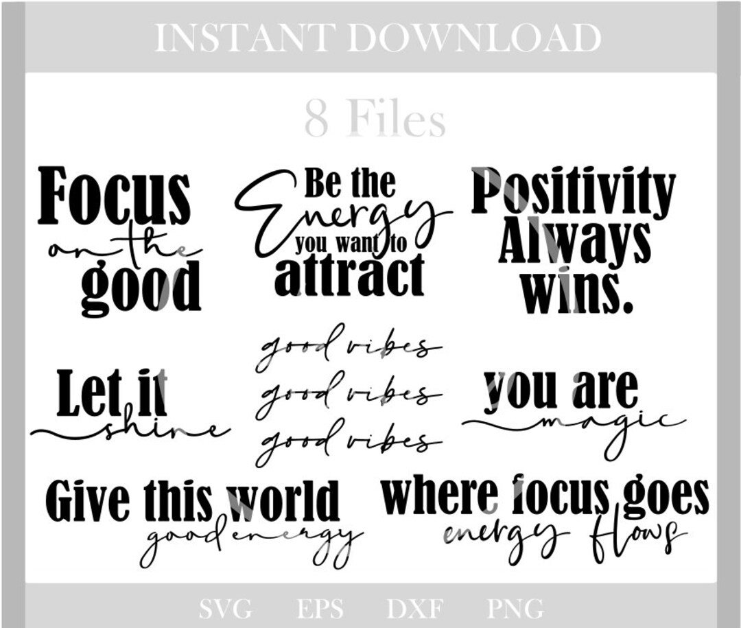 Energy Svg,good Vibes,be Kind Svg,positivity Svg,svg,svg Files,svg ...