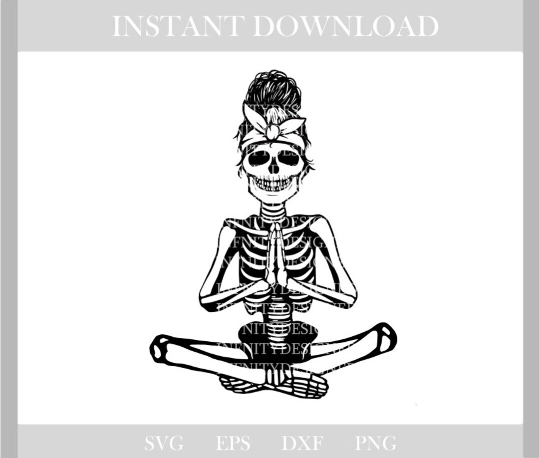 Skeleton Svg,yoga Skeleton Svg,scull Svg,halloween Svg,spooky Svg,svg ...