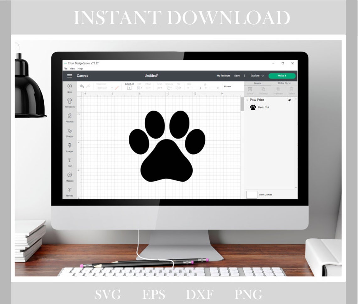Paw Print Svgpaw Svgdog Svganimal Svg Paw Clipartpaw - Etsy