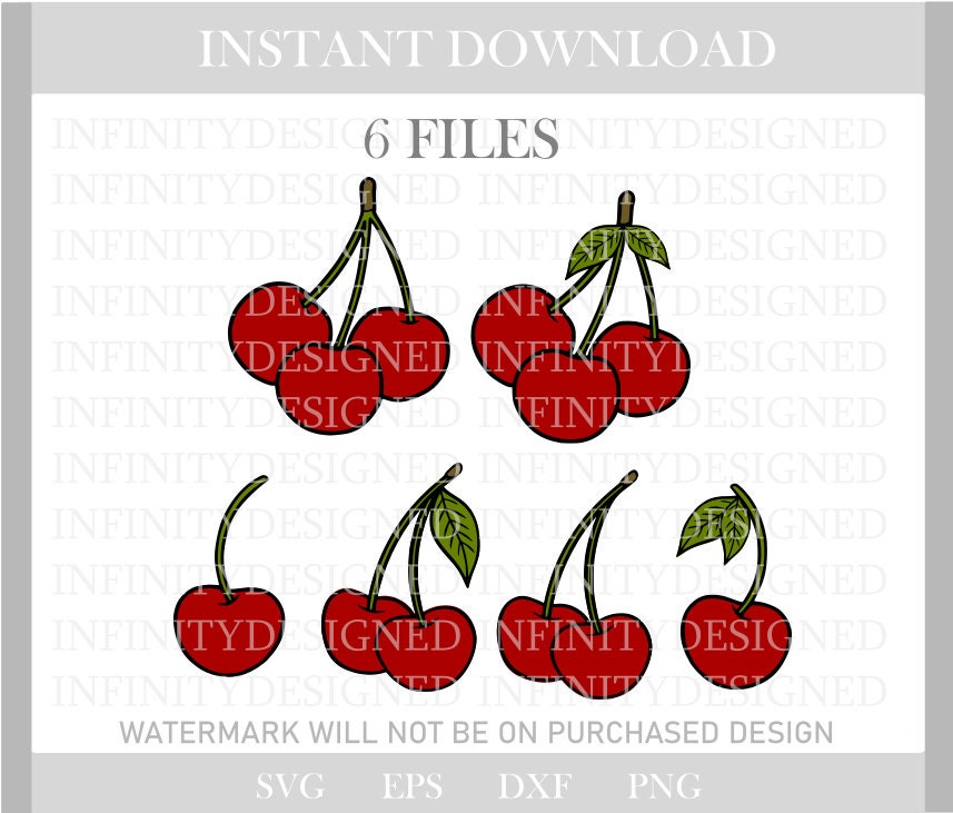Cherry Svg,cherry Png,cherry Sublimation,cherry Printable,fruit Svg ...