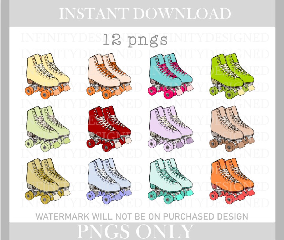 Skating Png,skate Png,roller Skate Png,groovy Png,groovy Sublimation ...