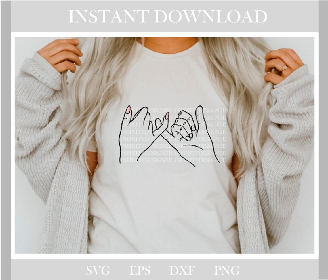 Pinky Swear Svg Pinky Swear Pngpinky Promise Svgpinky - Etsy