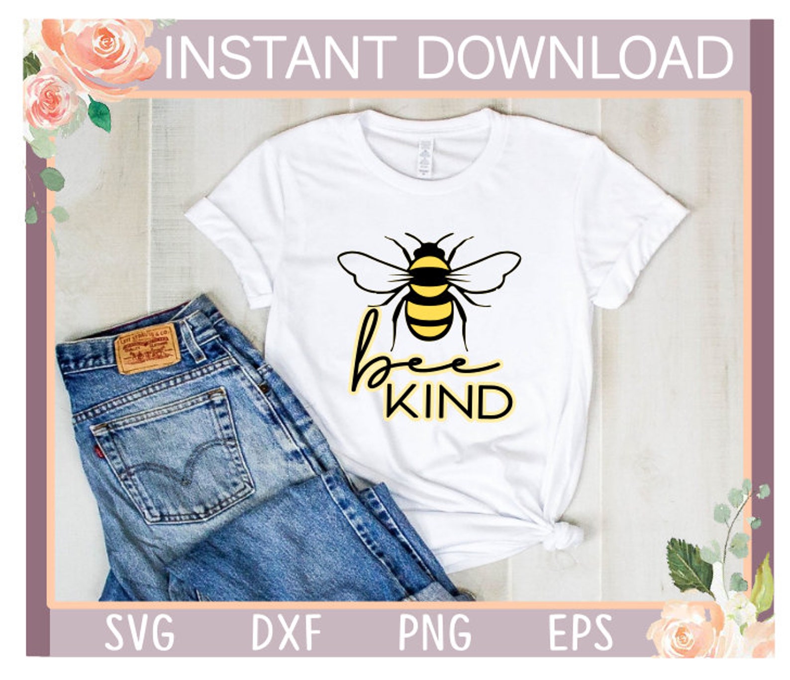 Bee Kind Svg.be Kind Svgsee Printablebee Svgsvgsvg - Etsy