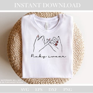 Pinky Swear Svg Pinky Swear Pngpinky Promise Svgpinky - Etsy