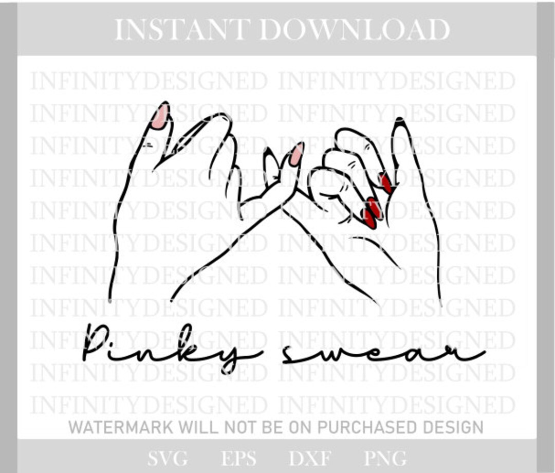 Pinky Swear Svg Pinky Swear Pngpinky Promise Svgpinky - Etsy