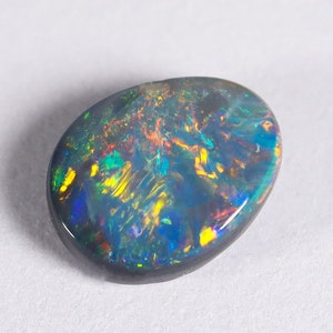 Natural Black Opal - Lightning Ridge Australia - 0.30 Cts - Red on ...
