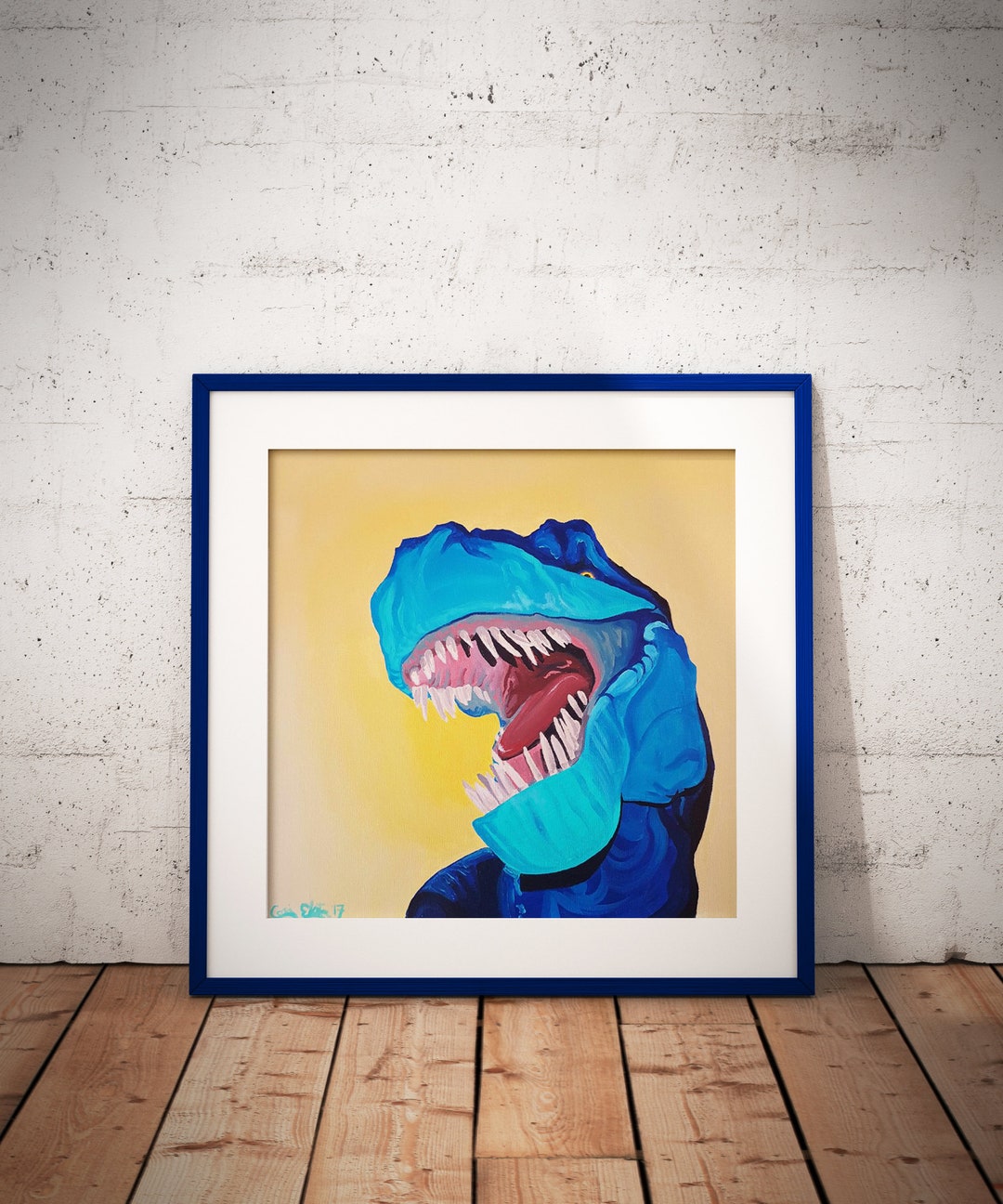 Dinosaur Art Print, Dinosaur Wall Art, Pop Art Prints, T-rex Art Prints ...