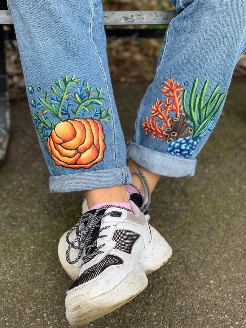 HAND PAINTED CUSTOM Overall Custom Hand-painted Denim Jackets. - Etsy