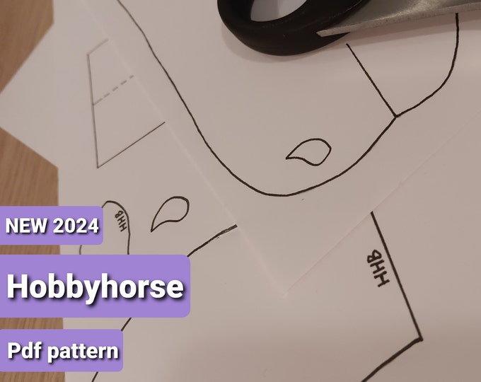 Hobby Horse Pattern Pdf / Hobbyhorse / Hobbyhorse Template / Hobby ...