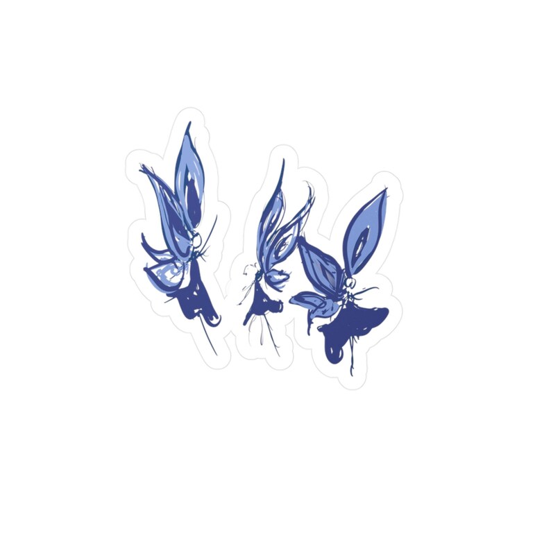 Blue Whimsy Fairies Dancing Kiss-cut Vinyl Stickers - Etsy