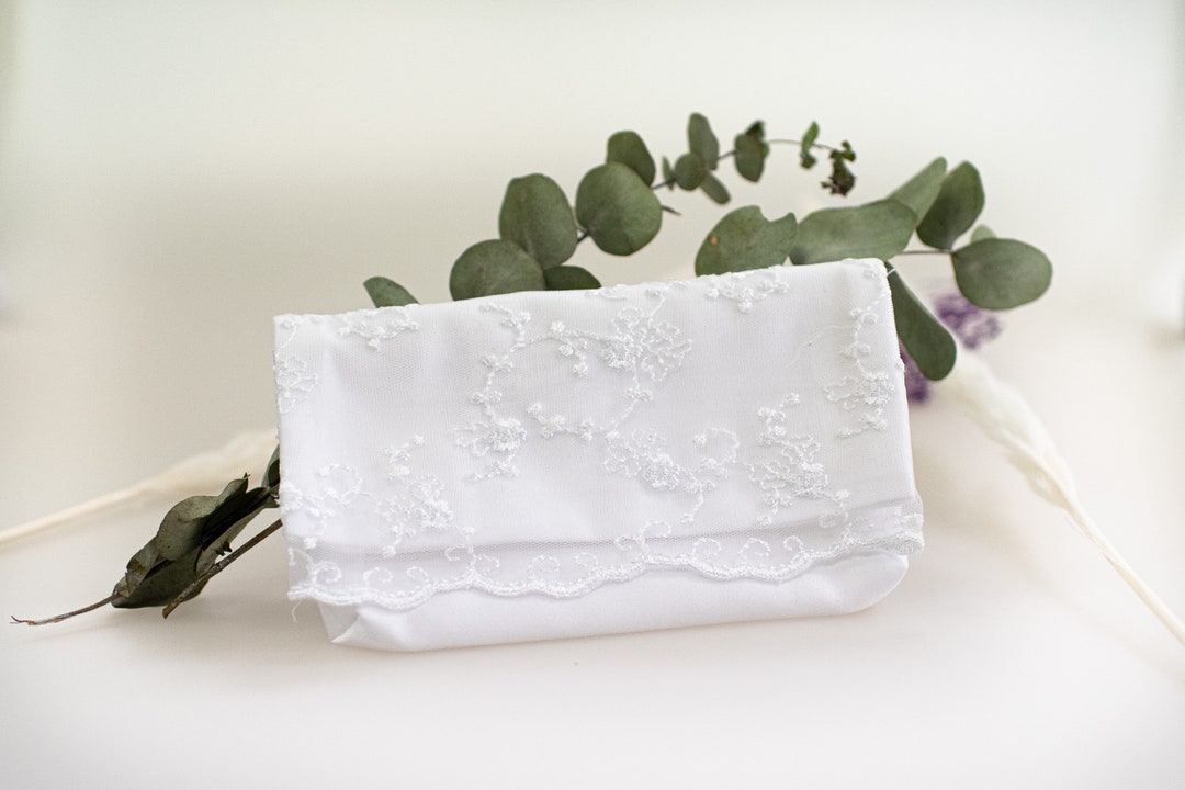 Bag for First Communion, Communion Bag With Lace in White, Communion ...