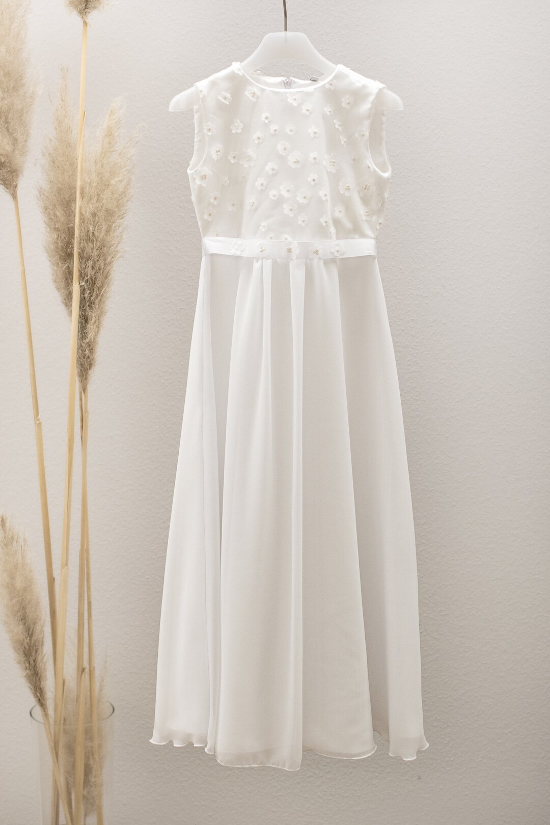 Communion Dress frieda, Communion Dress With Flower Tip and Chiffon ...