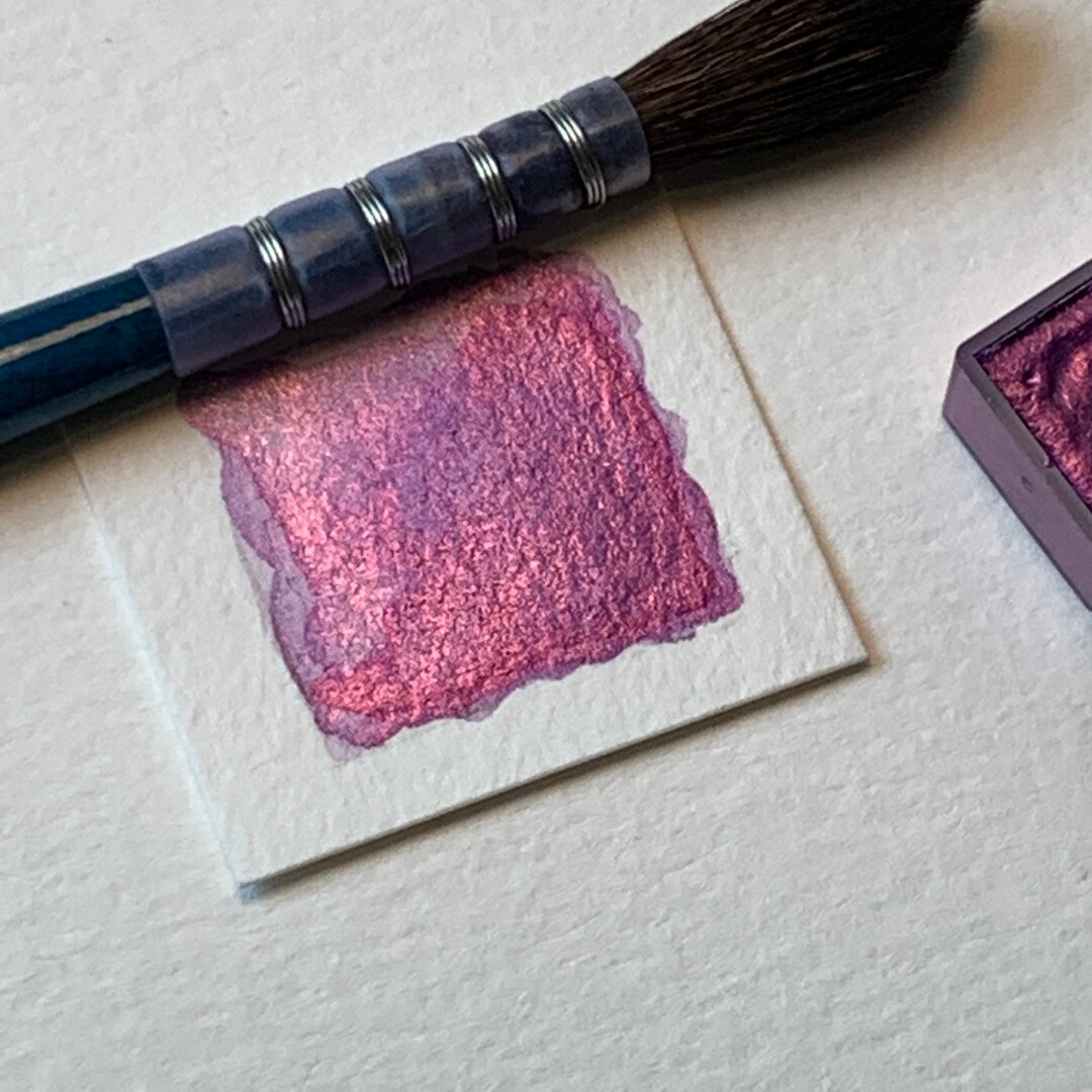 Colorshift Watercolor: Violet Fuscia Artisanal Watercolor - Etsy