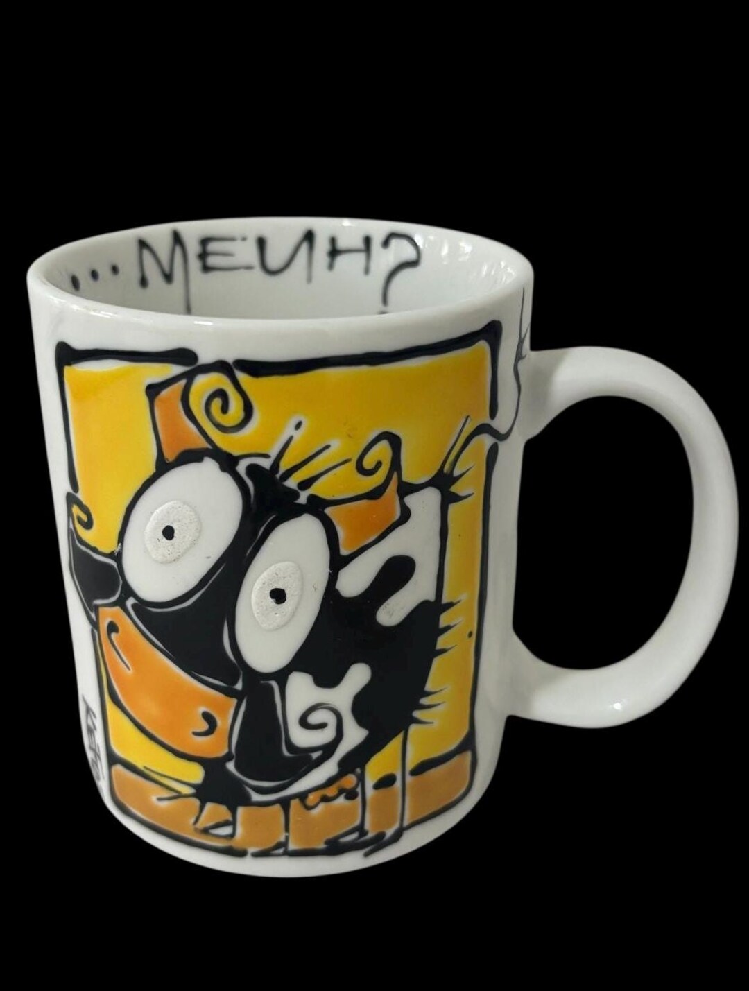 Ketto Design Pottery Whimsical Cow, Bull Mug Quebec Canada - Etsy