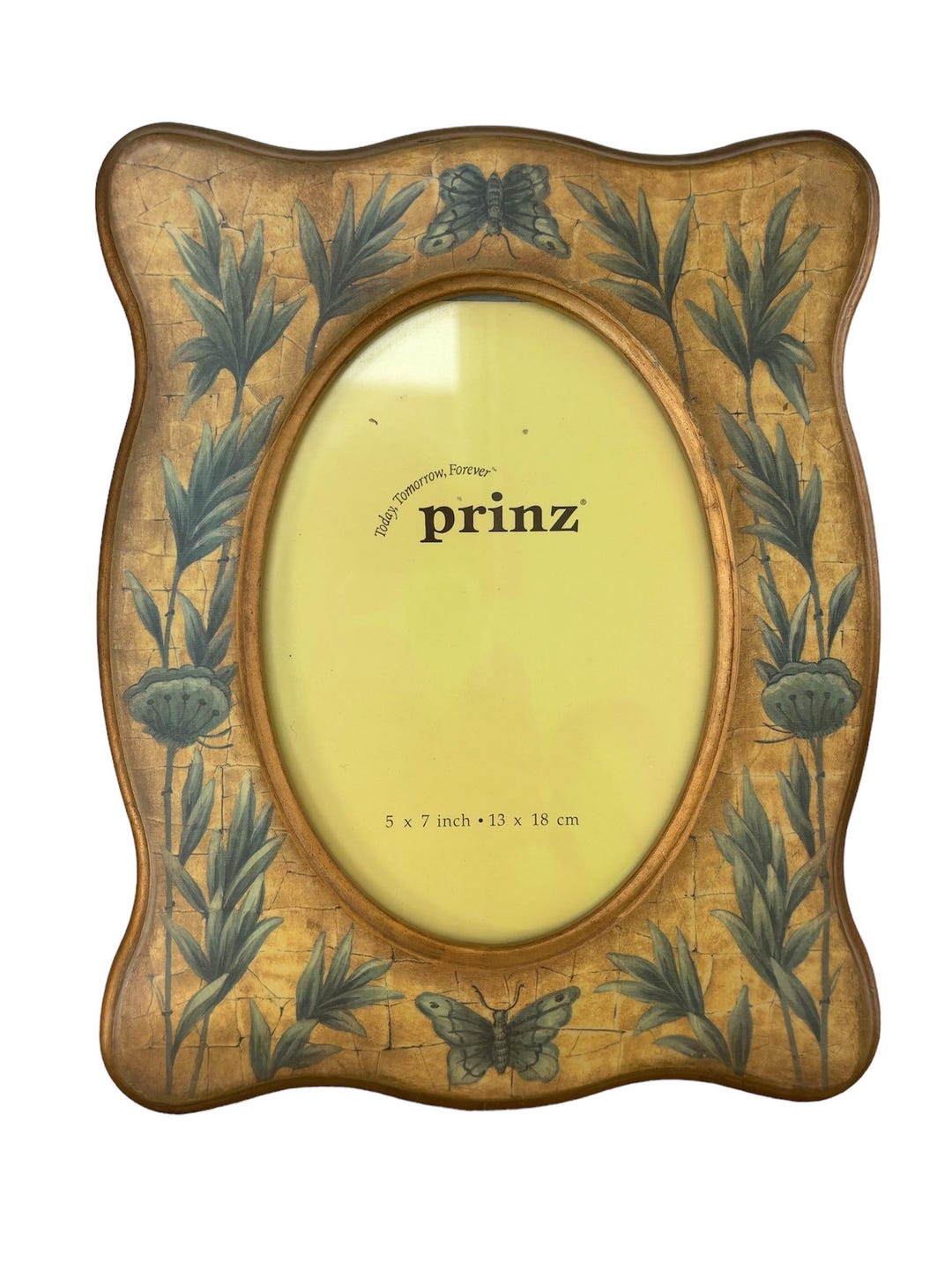 NEW Prinz Gold Floral Butterfly French Country, Old English Picture ...