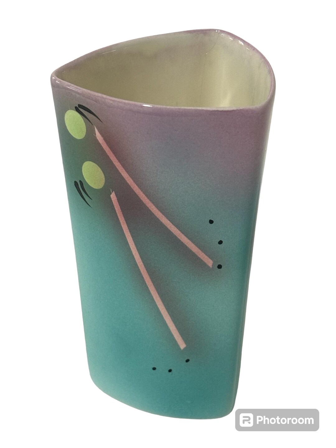 80s Modernist Pastel Colored Original Harris Stiles Art Ceramic ...