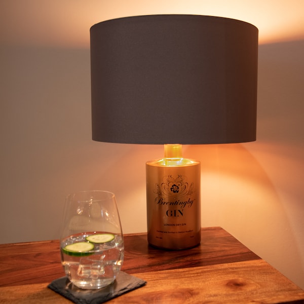 Gin Bottle Lamp - Etsy UK