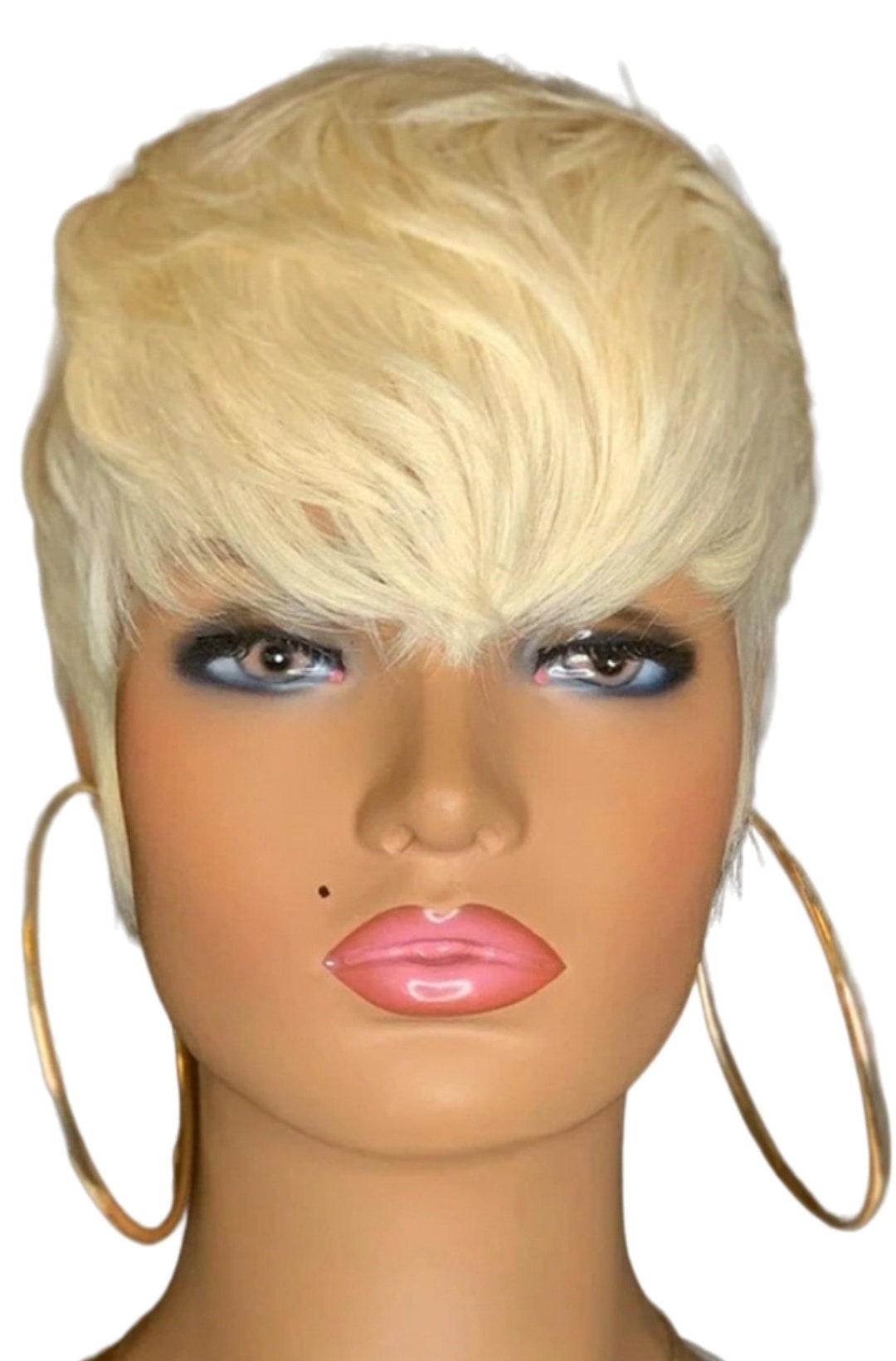 Regina 613 Honey Blonde Short Pixie Cut Wig, Brazilian Virgin Hair ...