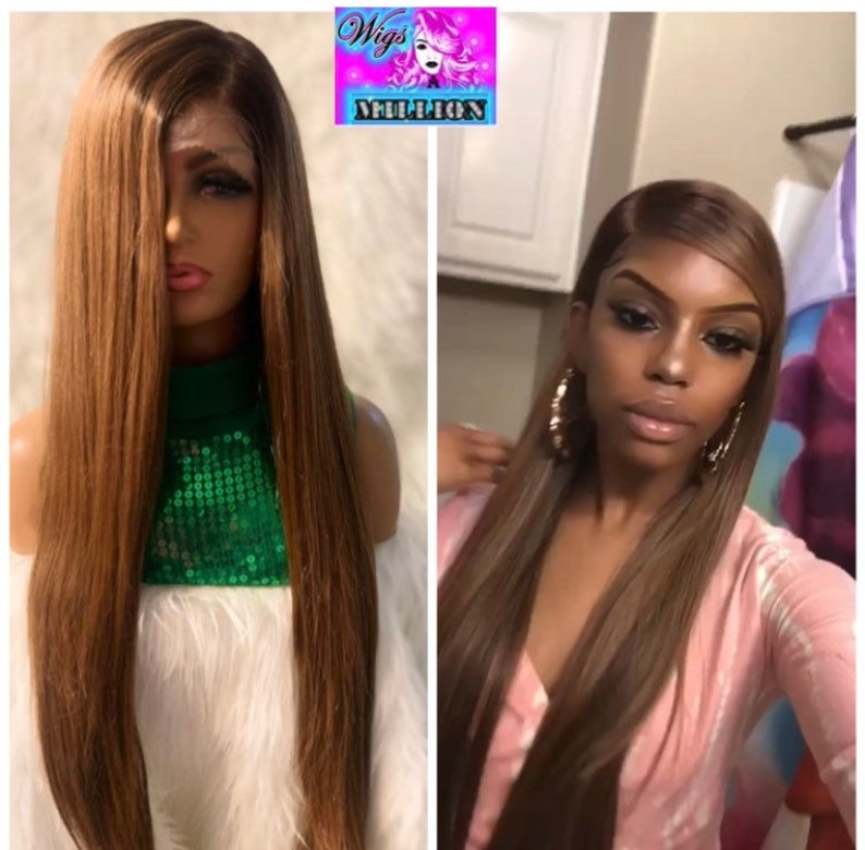 Dorika 5 Inch Deep C Part Wig Straight 30 in With Natural - Etsy