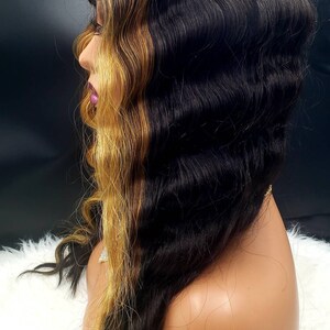 Ocean With Middle Part, Soft Deep Waves, Heat Resistant Lace Front Wig ...