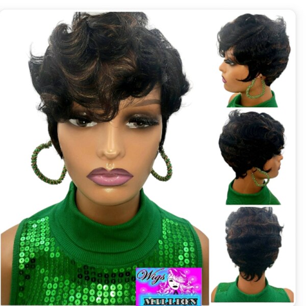 Pixie Lace Wig Etsy