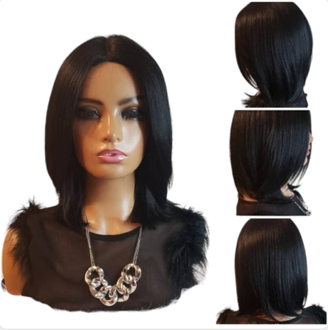 Roneisha Lace Part Heat Resistant Synthetic Wig Bob Wig, Yaki Texture ...