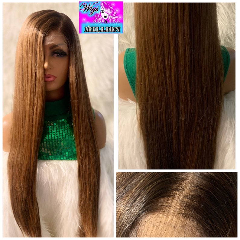 Dorika 5 Inch Deep C Part Wig Straight 30 in With Natural - Etsy