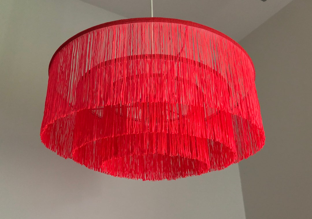 Tassel Fringing Lampshade, 3-layer Fringe Pendant, Luxury Lampshade ...