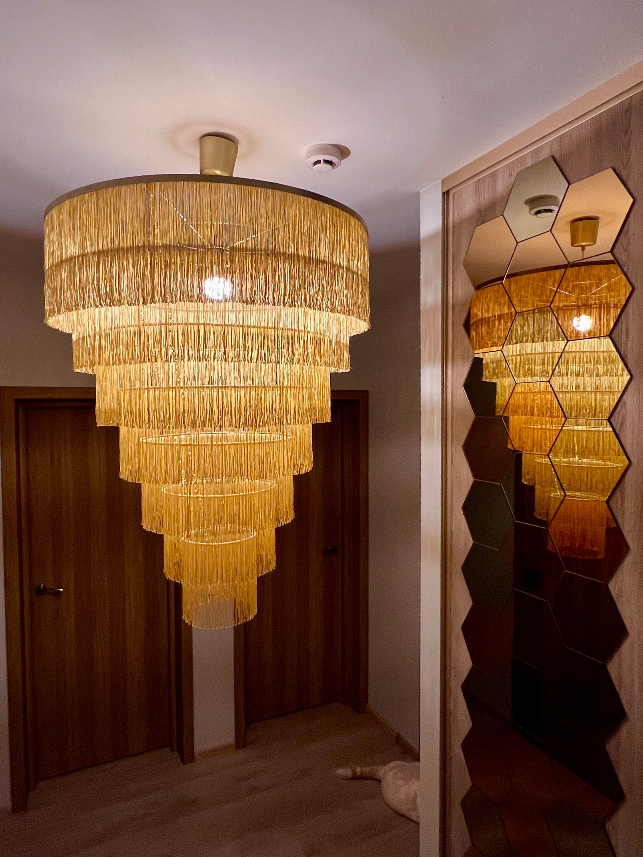 XL Tassel Fringing 7-layer Lampshade, Fringe Pendant, Hand Made ...