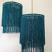 Fringe Pendant Ceiling Light Boho Chic Fringe Pendant Light: - Etsy