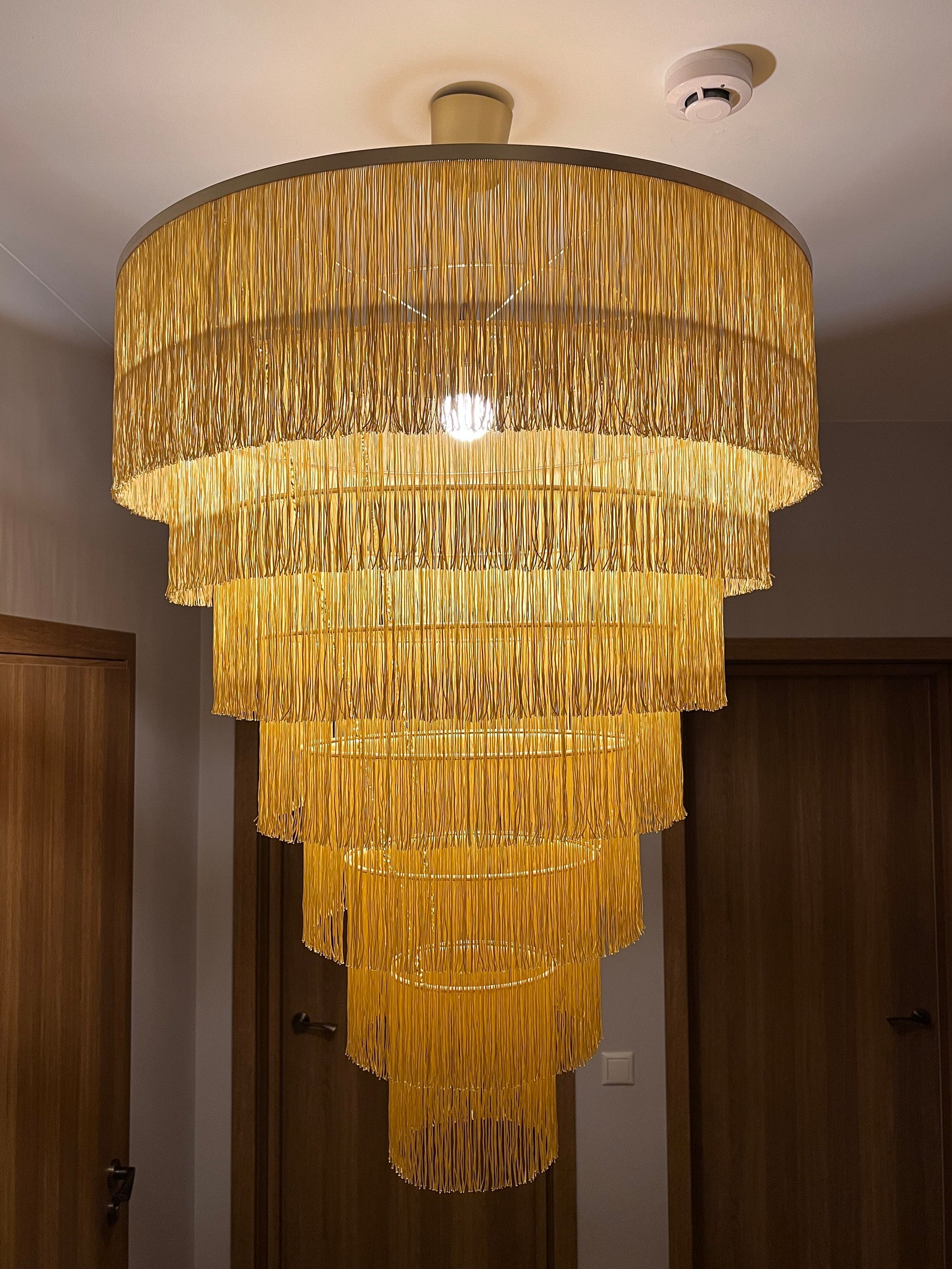 XL Tassel Fringing 7-layer Lampshade, Fringe Pendant, Hand Made ...