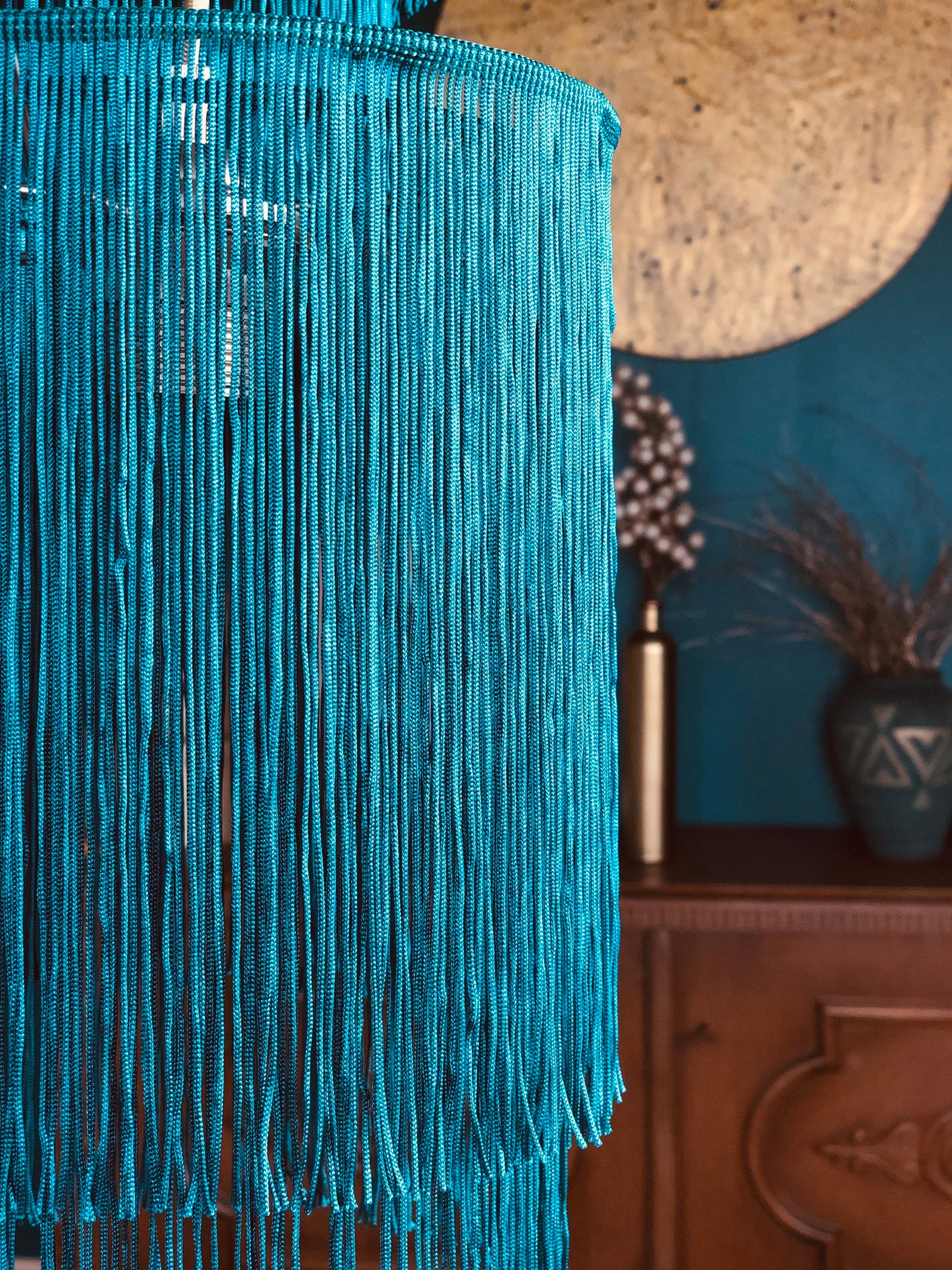 Fringe Pendant Ceiling Light, Boho Chic Fringe Pendant Light: Versatile ...