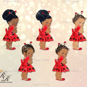 Baby Girl Ladybug Dress | African American Baby | 3 Skin Tones ...
