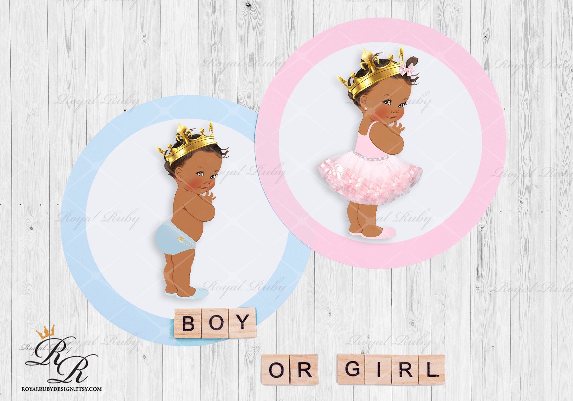 Baby shower decorations Clipart Instant download LG240 African American ...