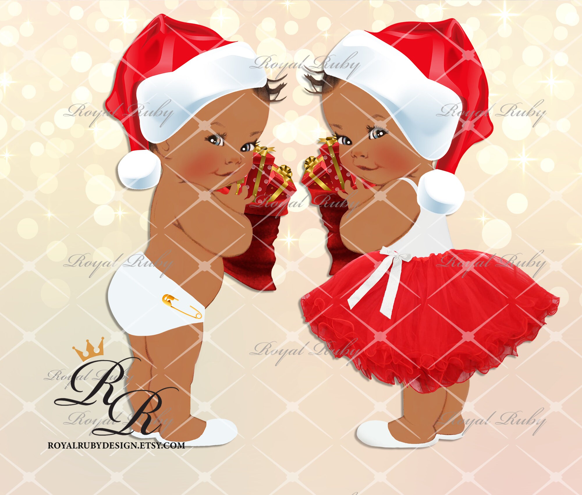 African American Christmas Clip Art